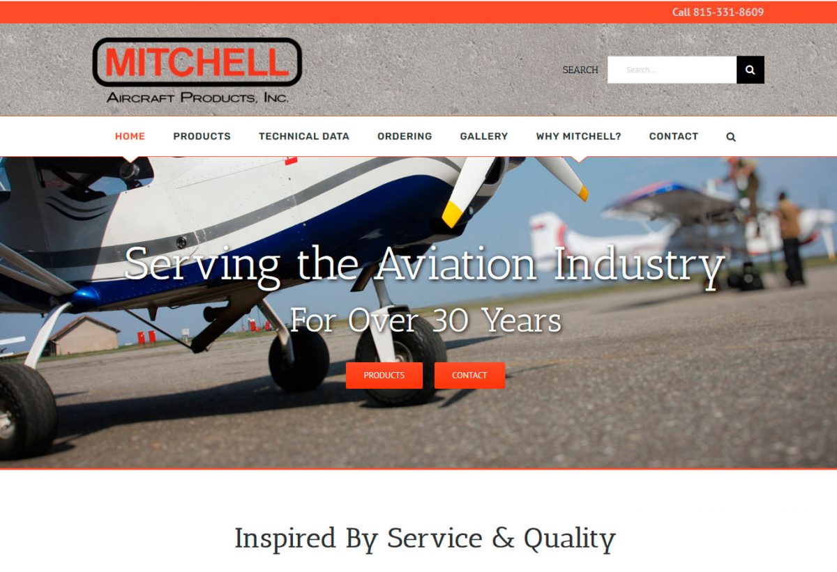 Mitchell Aircraft Products - Piper Web Design